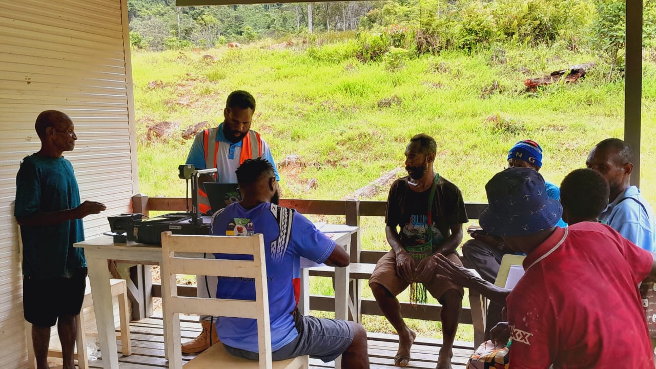 Remote villages complete NID registration - The Frieda River Project